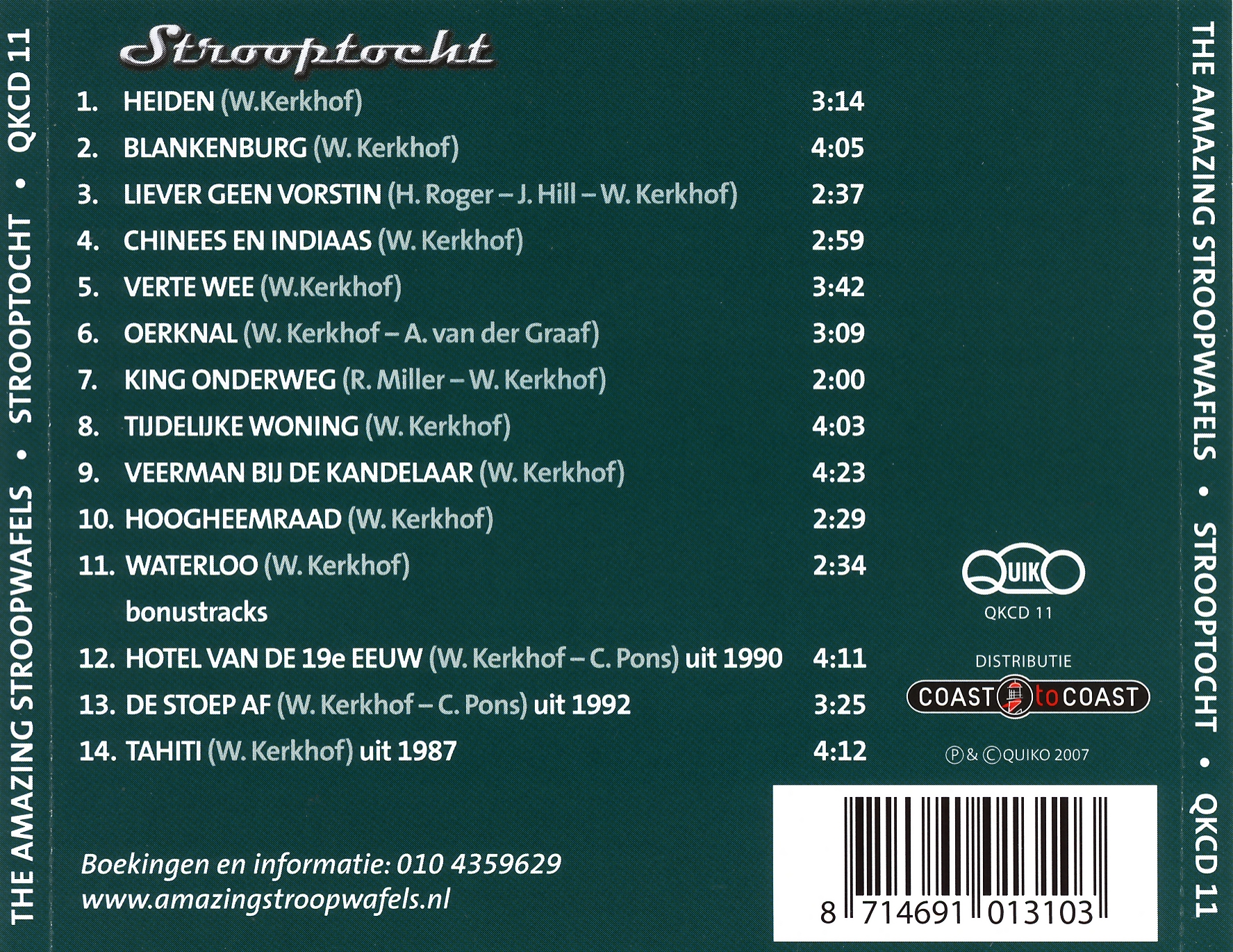 The Amazing Stroopwafels Strooptocht : Back | CD Covers | Cover Century ...